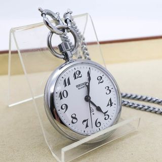 SEIKO - 稼働 SEIKO 懐中時計 仙鉄刻印 昭和56年 旧クォーツ SEIKO - 稼働 SEIKO 懐中時計 仙鉄刻印 昭和56年 旧クォーツ