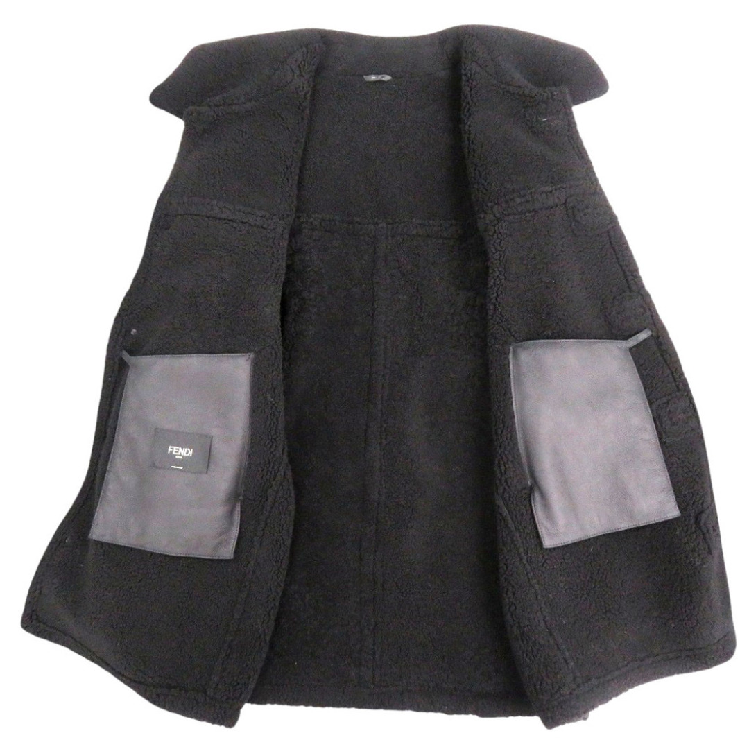 FENDI - 美品 フェンディ 13CPC-23 ブラック サイズ54 ムートン FENDI - 美品 フェンディ 13CPC-23 ブラック サイズ54 ムートン