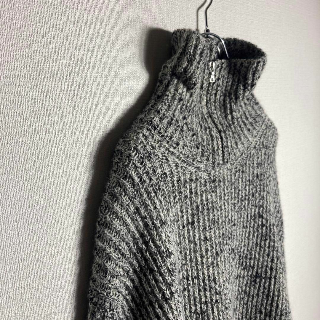 美品】オーラリー ジップタートル ニット ウール アルパカ サイズ4 美品】オーラリー ジップタートル ニット ウール アルパカ サイズ4