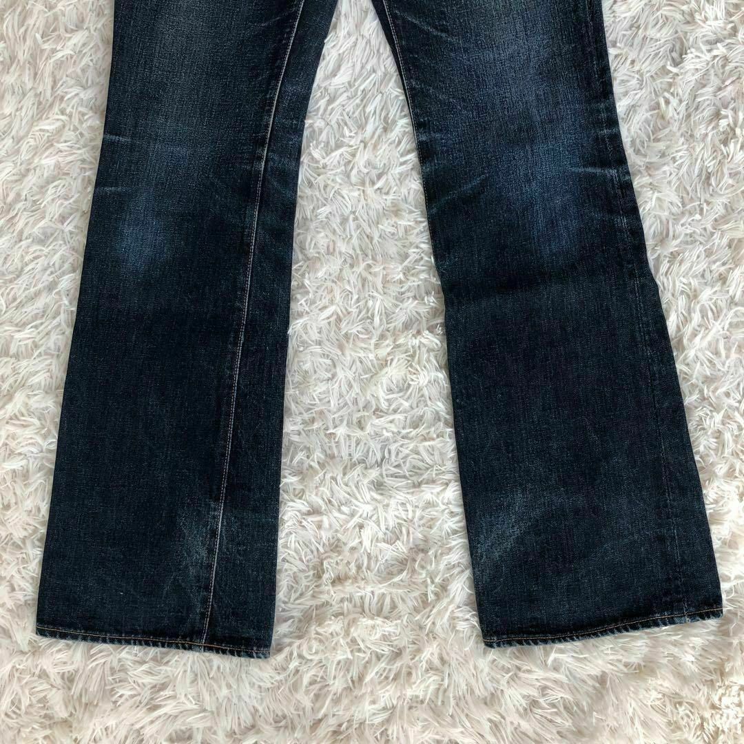 色落ち良好TWO MOONトゥームーンブーツカットデニムパンツ 色落ち良好TWO MOONトゥームーンブーツカットデニムパンツ