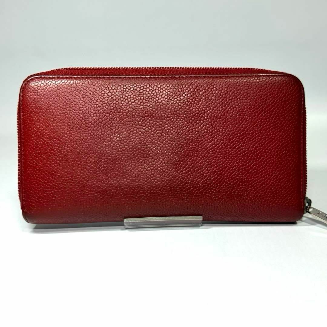 CHANEL - 極美品❤ CHANEL シャネル キャビアスキン ラウンド 長 CHANEL - 極美品❤ CHANEL シャネル キャビアスキン ラウンド 長