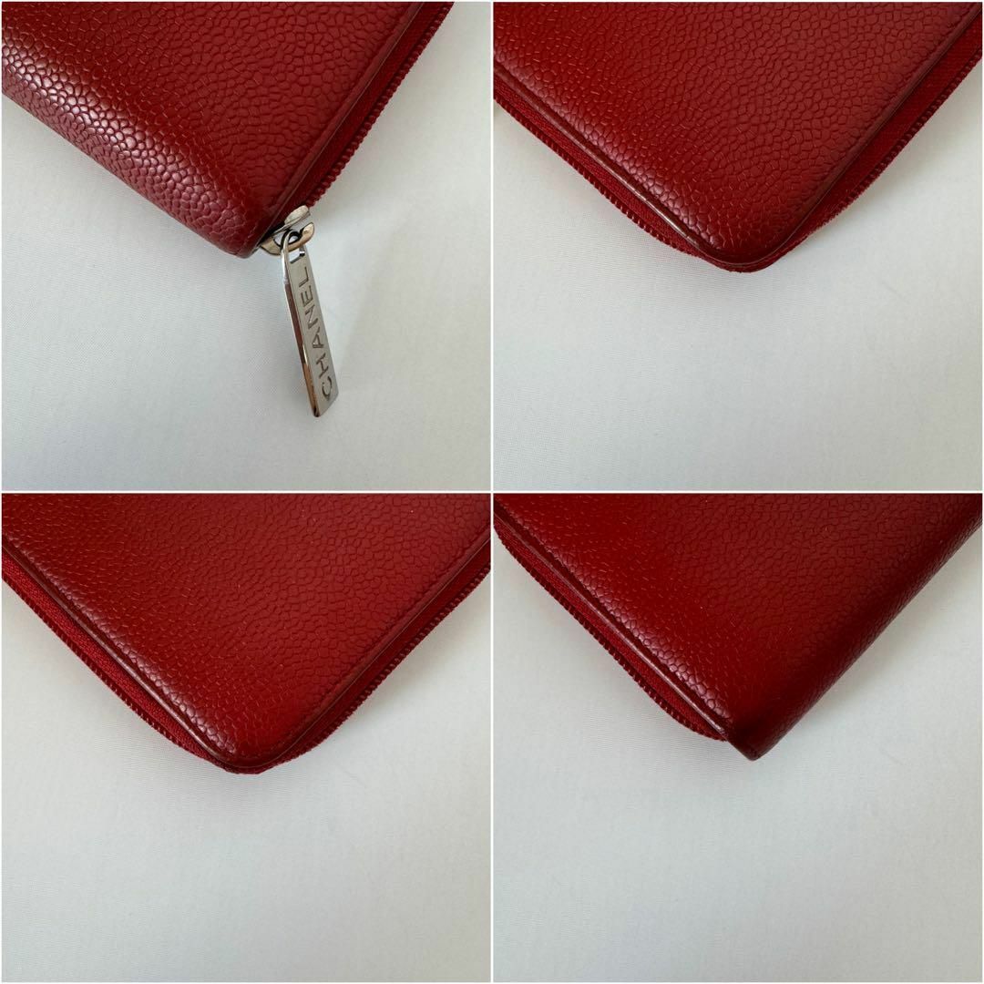 CHANEL - 極美品❤ CHANEL シャネル キャビアスキン ラウンド 長 CHANEL - 極美品❤ CHANEL シャネル キャビアスキン ラウンド 長