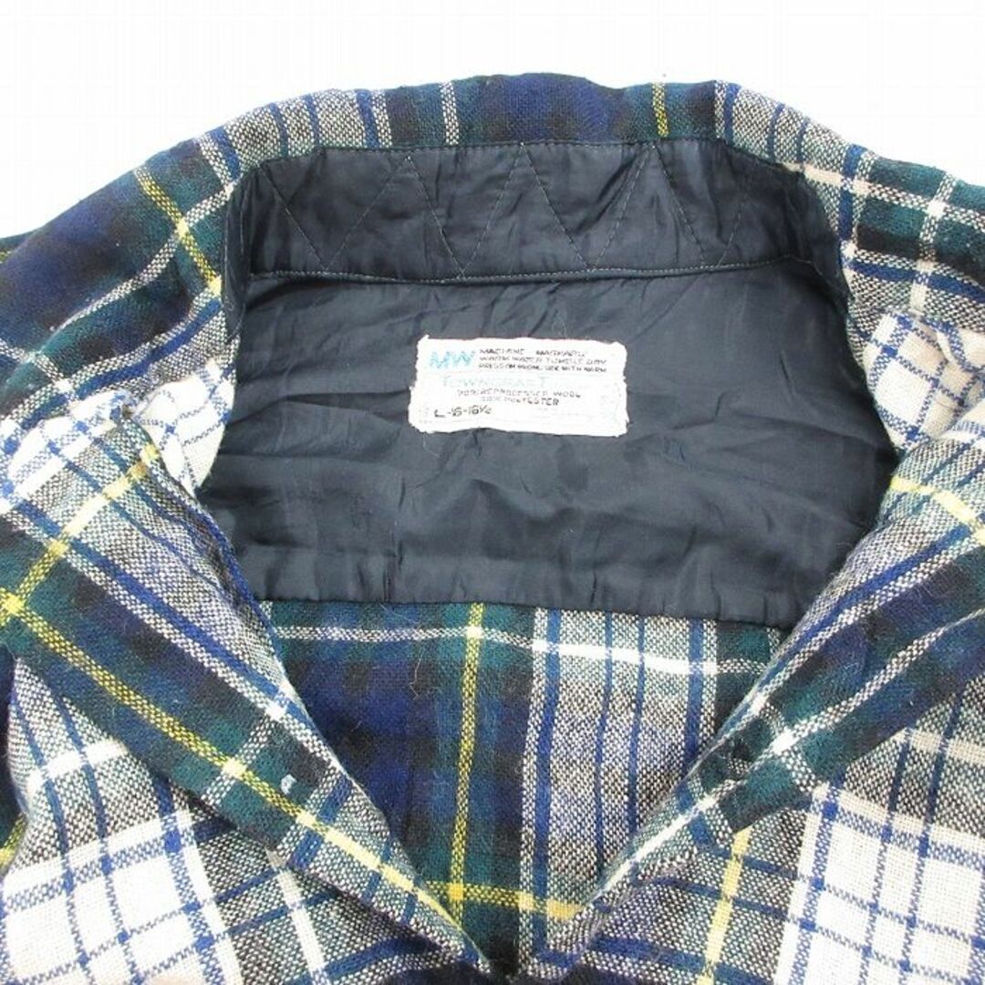 TOWNCRAFT - L☆古着 タウンクラフト JCペニー 長袖 ウール TOWNCRAFT - L☆古着 タウンクラフト JCペニー 長袖 ウール