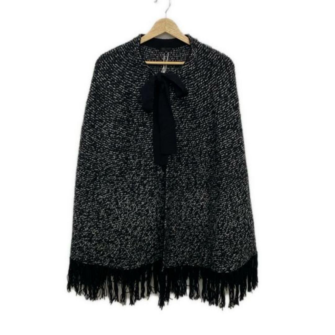 TO BE CHIC 黒 ポンチョ・ケープコート(Super140s マントコート TO BE CHIC 黒 ポンチョ・ケープコート(Super140s マントコート