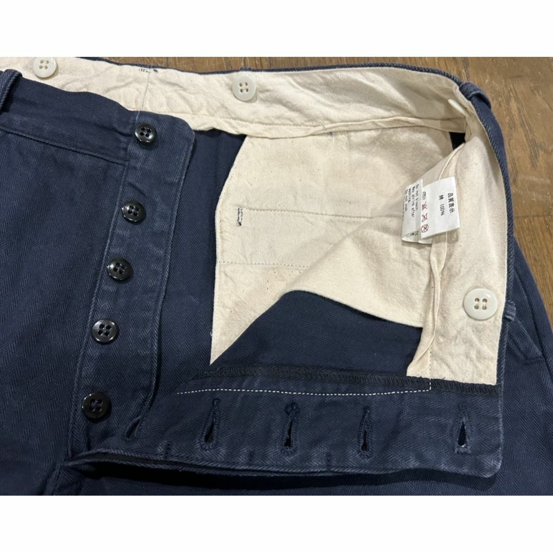 HUMAN MADE ヘリンボーン ワークパンツ ボトムス 裾折り返し L HUMAN MADE ヘリンボーン ワークパンツ ボトムス 裾折り返し L