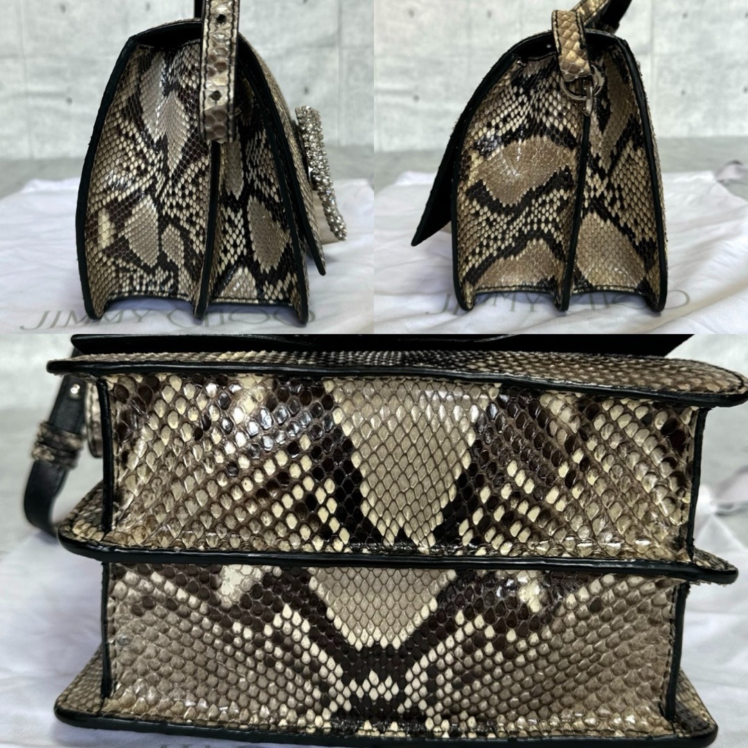 JIMMY CHOO - 【美品】JIMMY CHOO MADELINE パイソン SHOULDER/S JIMMY CHOO - 【美品】JIMMY CHOO MADELINE パイソン SHOULDER/S