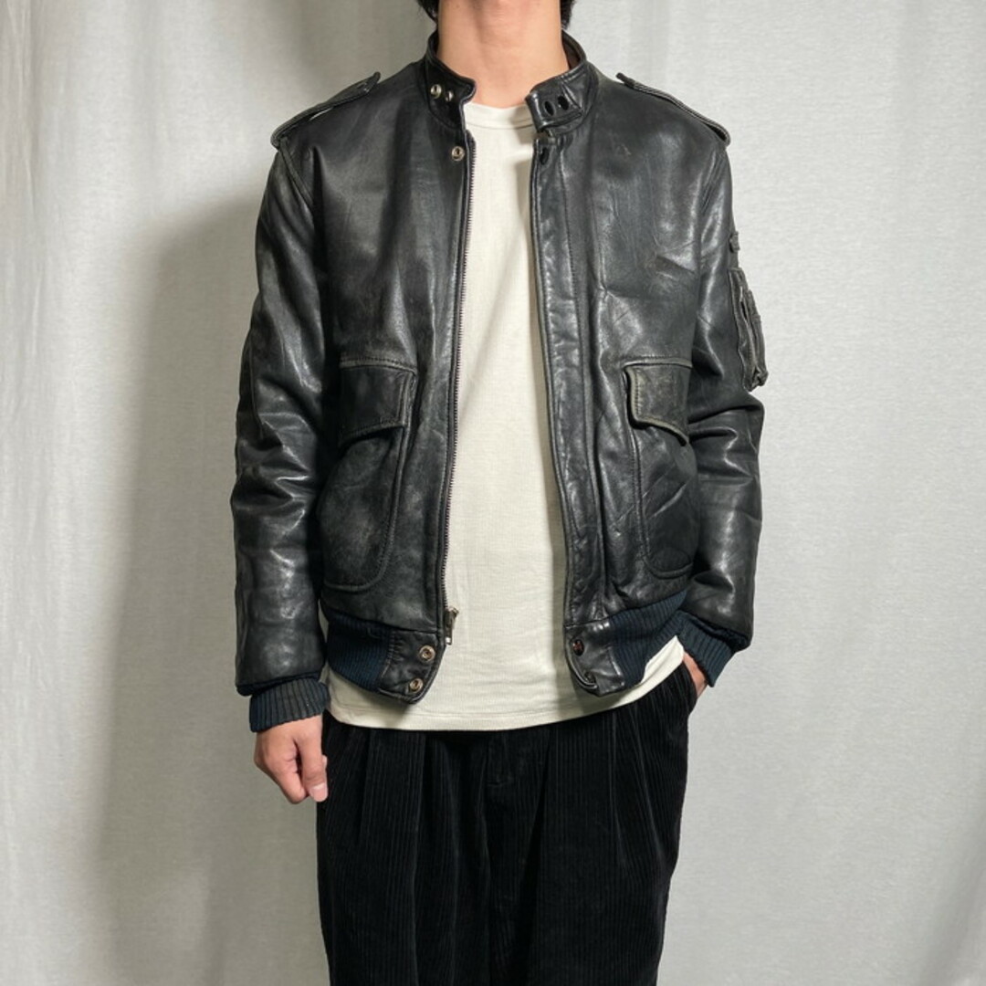 80年代 Hein Gericke シングルライダースジャケット レザー 80年代 Hein Gericke シングルライダースジャケット レザー