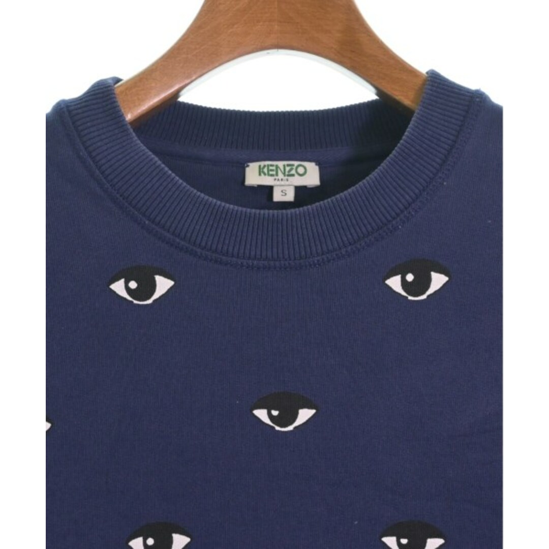 KENZO ケンゾー スウェット S 紺x白x黒(総柄) 【古着】 KENZO ケンゾー スウェット S 紺x白x黒(総柄) 【古着】