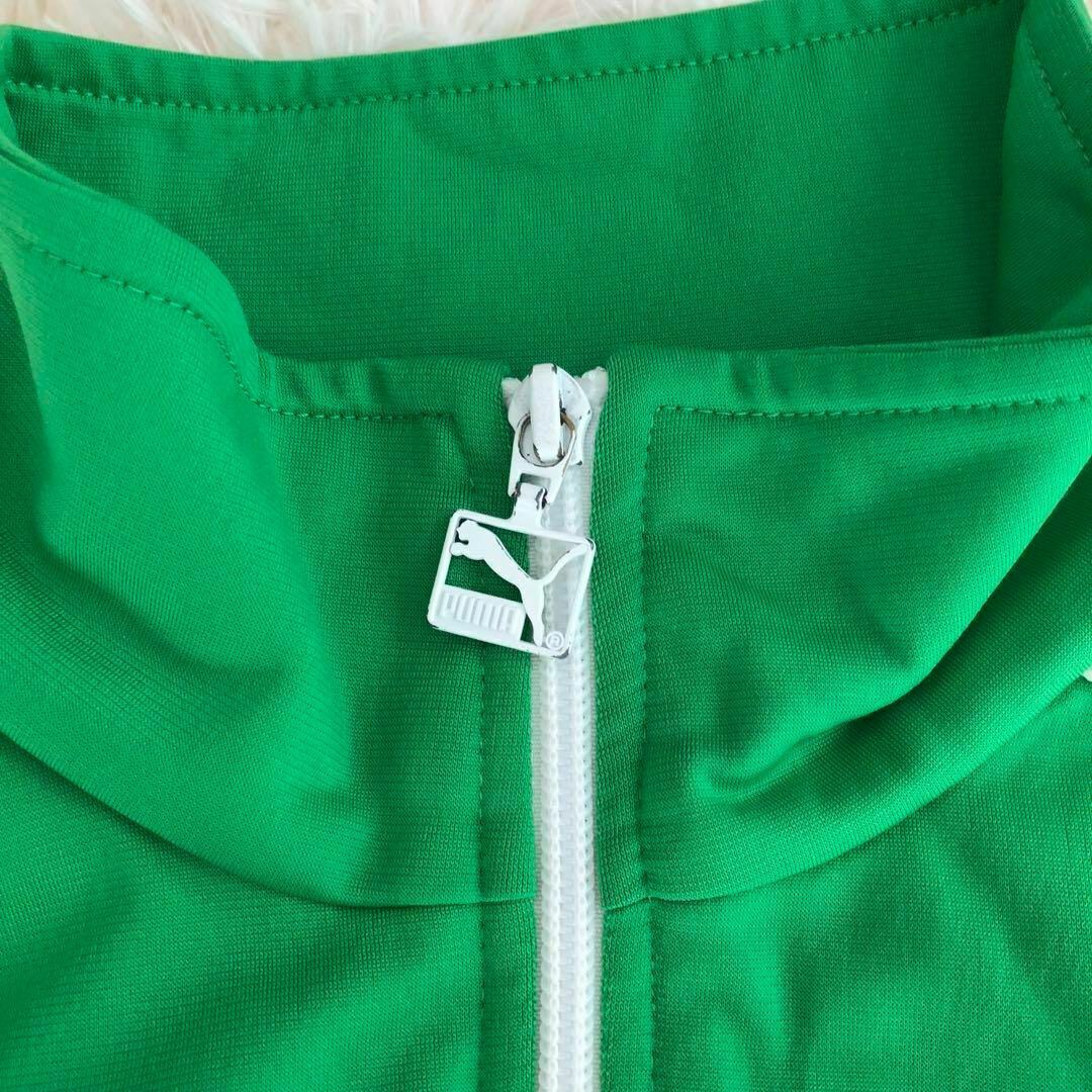 PUMA - PUMAプーマトラックジャケットグリーン×白ジャージレトロ PUMA - PUMAプーマトラックジャケットグリーン×白ジャージレトロ