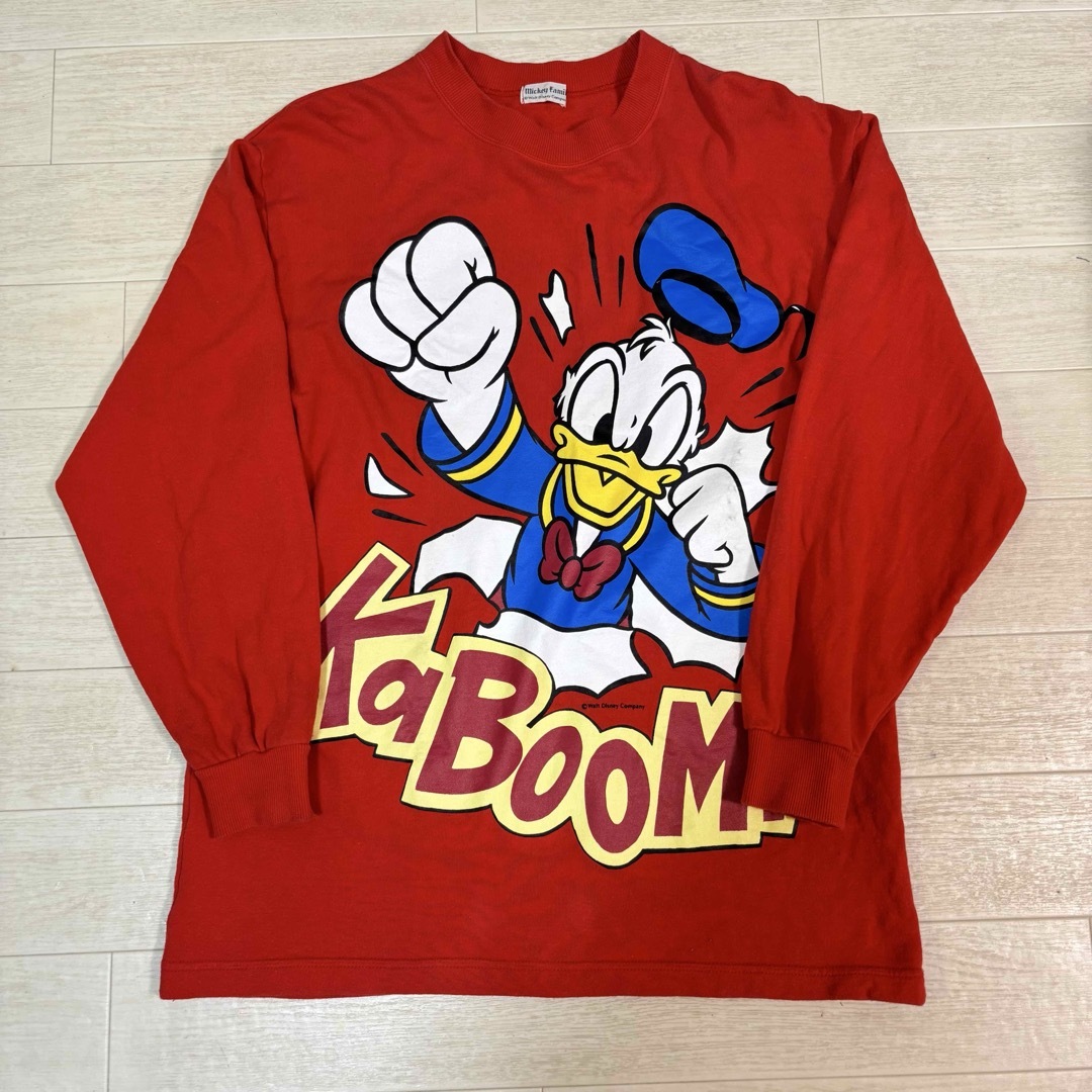 超希少】ディズニー ドナルド トレーナー スウェット 80s 90s 古着 超希少】ディズニー ドナルド トレーナー スウェット 80s 90s 古着