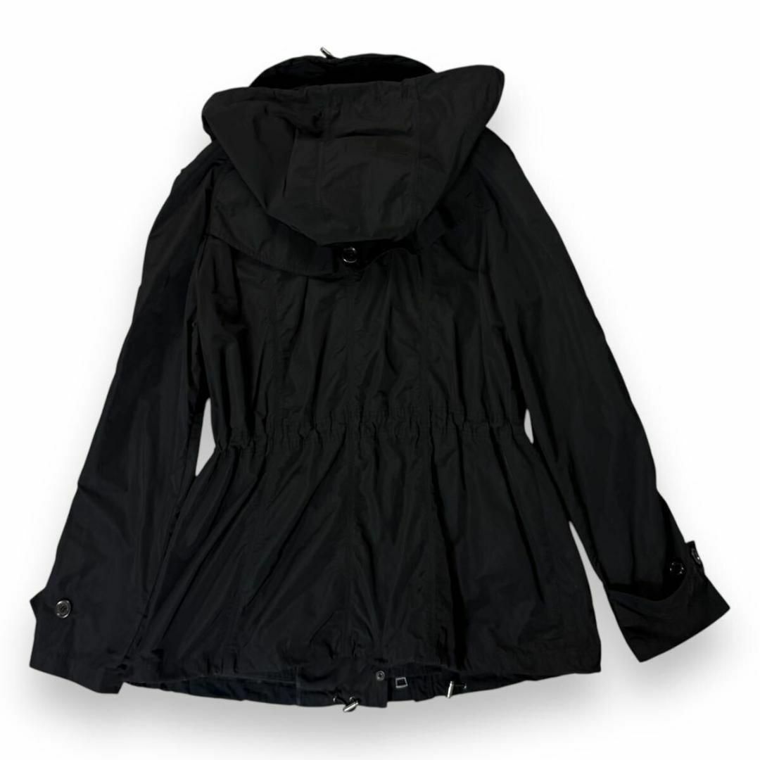 美品】BURBERRY ナイロンコート ハーフコート ブラック Mサイズ 美品】BURBERRY ナイロンコート ハーフコート ブラック Mサイズ