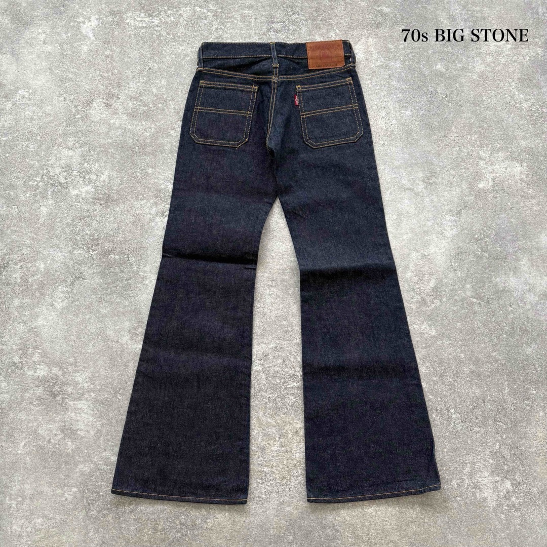 BIG STONE】 70s ビッグストーン ベルボトム フレアデニムパンツ BIG STONE】 70s ビッグストーン ベルボトム フレアデニムパンツ