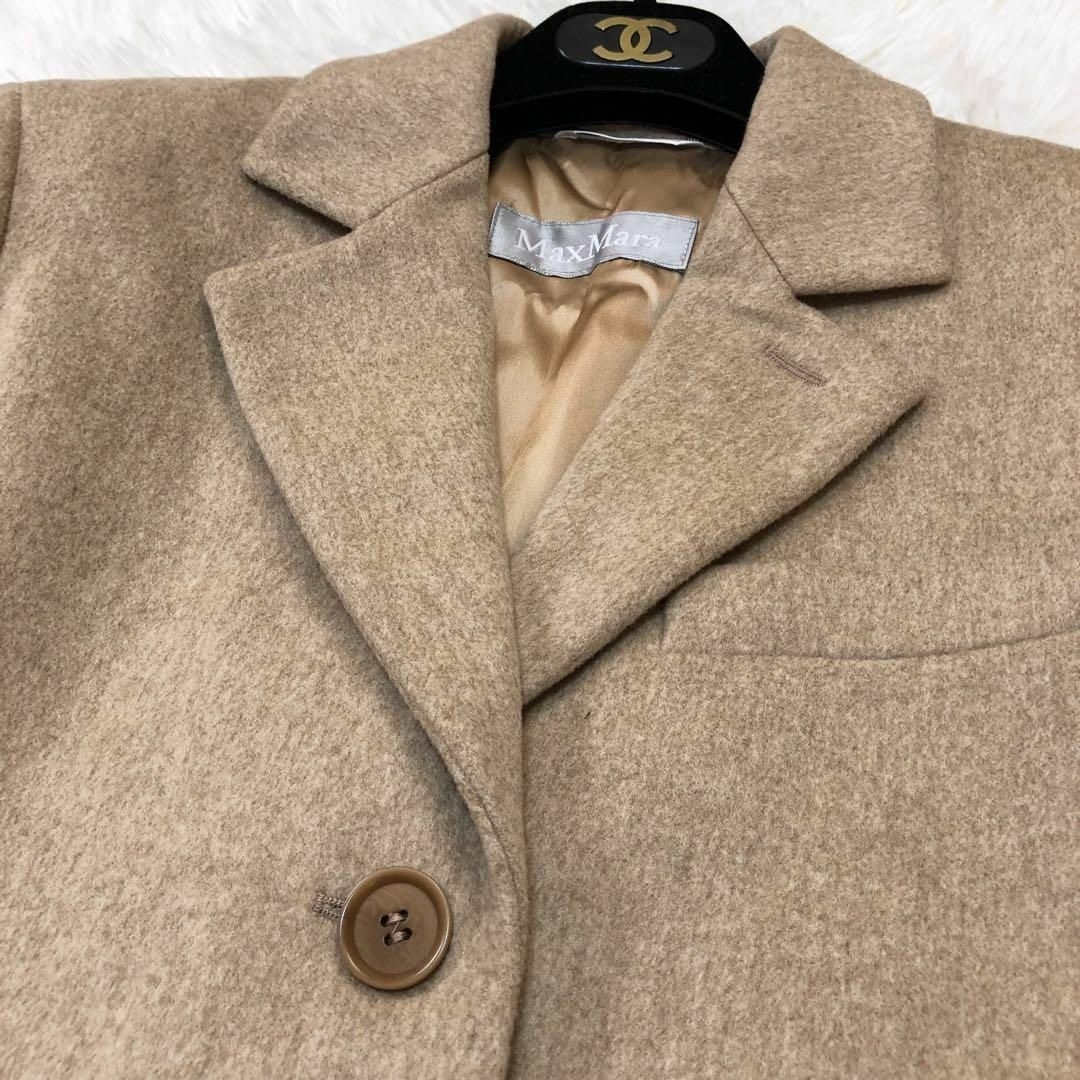 極美品 MAXMARA マックスマーラ ロングコート アウター 銀タグ 極美品 MAXMARA マックスマーラ ロングコート アウター 銀タグ