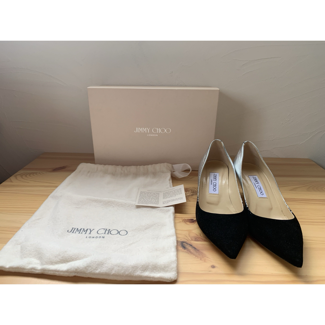JIMMY CHOO ジミーチュウ スウェード ラメ ミラー パンプス JIMMY CHOO ジミーチュウ スウェード ラメ ミラー パンプス