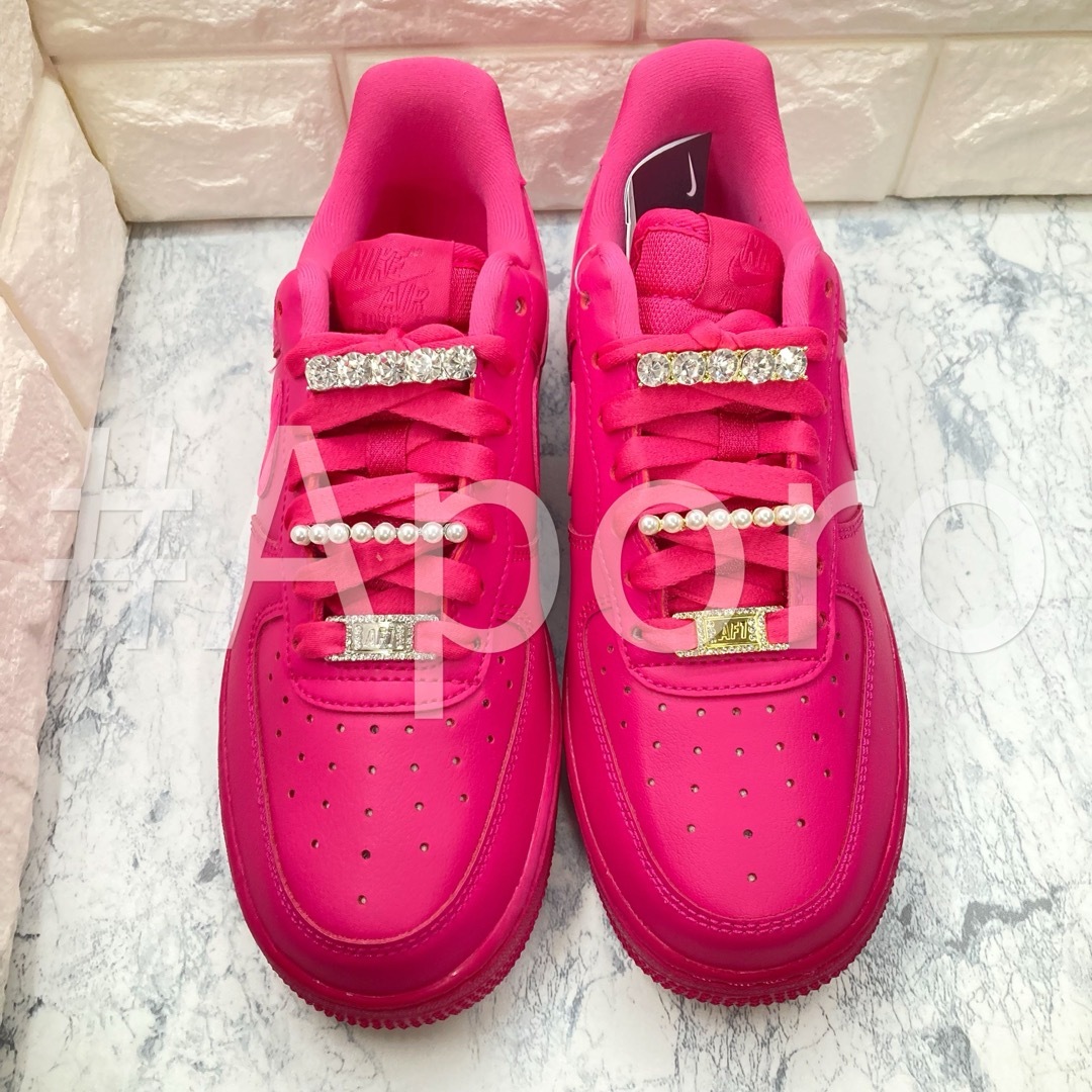 NIKE - NIKE ナイキ AIR FORCE 1 エアフォース1 ネオンピンク 24 NIKE - NIKE ナイキ AIR FORCE 1 エアフォース1 ネオンピンク 24