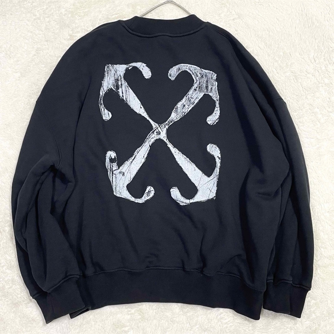 Off-White オフホワイト スウェット ダブルアローロゴ ブラック Off-White オフホワイト スウェット ダブルアローロゴ ブラック