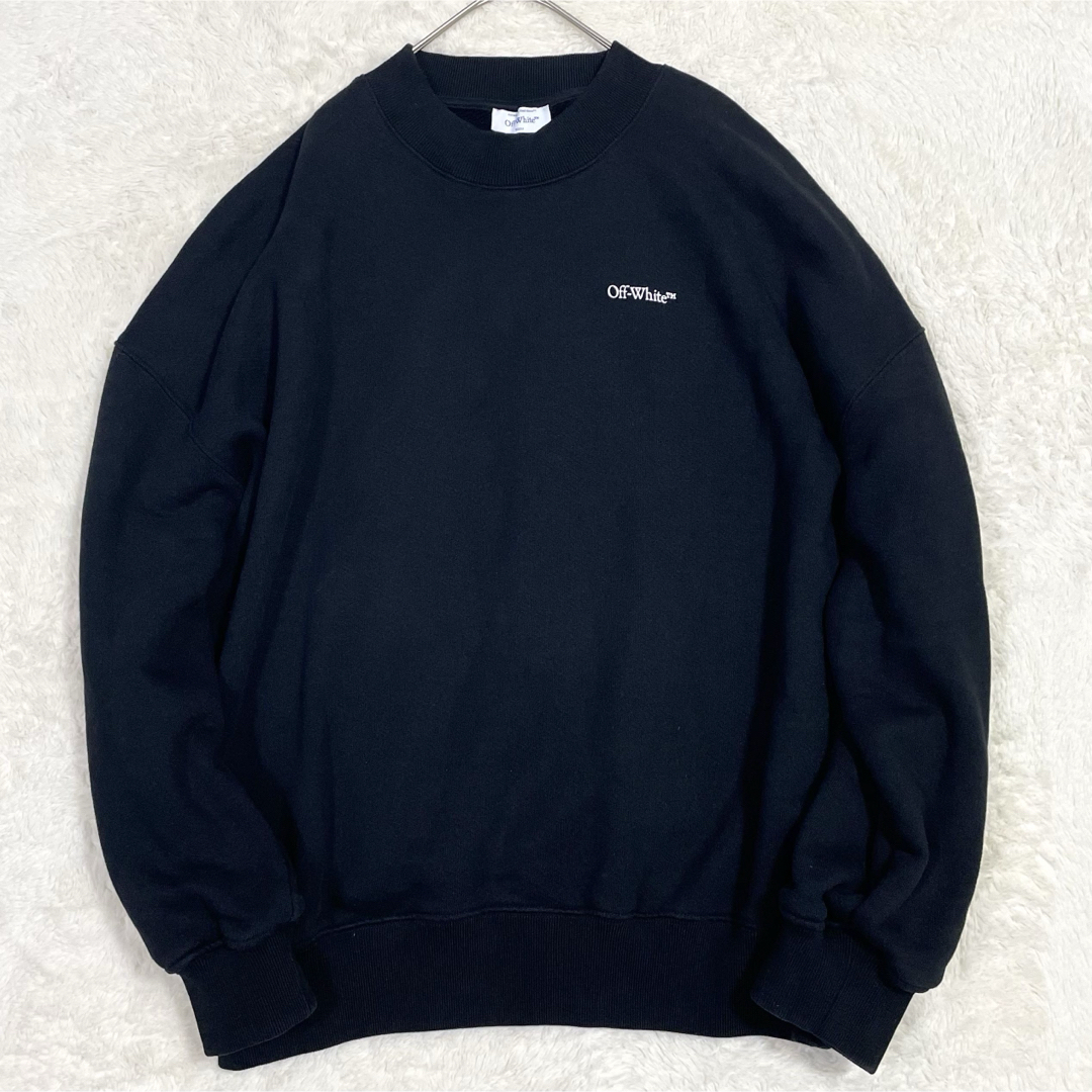 Off-White オフホワイト スウェット ダブルアローロゴ ブラック Off-White オフホワイト スウェット ダブルアローロゴ ブラック