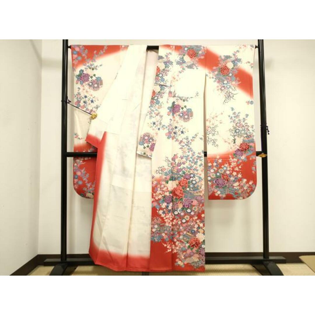 花美人着物□豪華振袖 四季の花 暈し染め 金彩 逸品 ps2358 振袖 花美人着物□豪華振袖 四季の花 暈し染め 金彩 逸品 ps2358 振袖