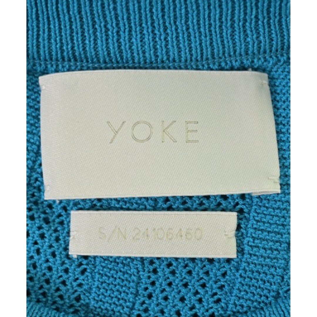 YOKE ヨーク ニット・セーター 2(M位) 青 【古着】 YOKE ヨーク ニット・セーター 2(M位) 青 【古着】