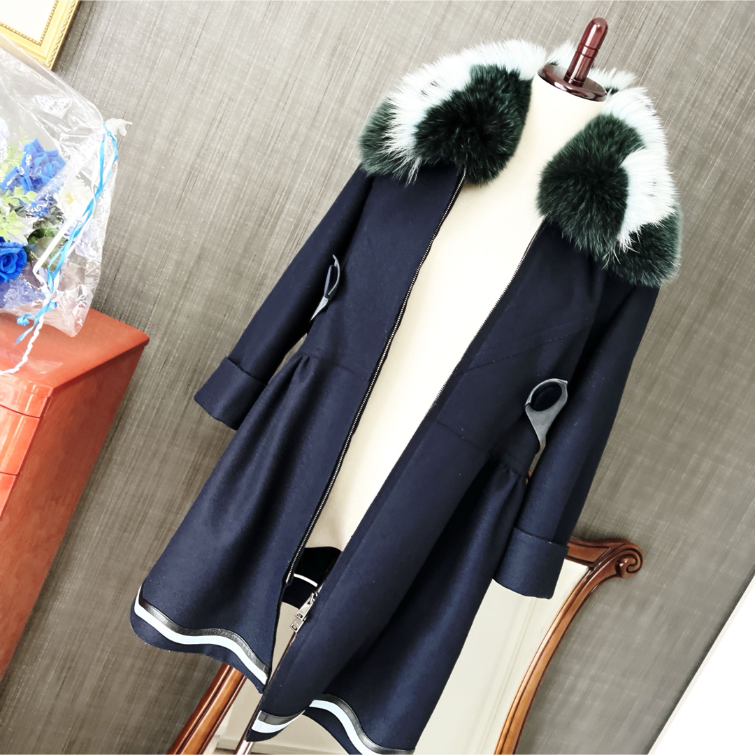 FENDI - 美品 FENDIフェンディ カシミヤ フレア フォックス FENDI - 美品 FENDIフェンディ カシミヤ フレア フォックス