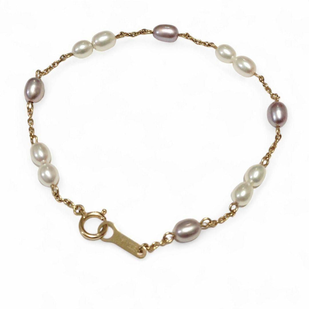 極美品✨】TASAKI K18 タサキ 淡水パール ステーション ブレスレット 極美品✨】TASAKI K18 タサキ 淡水パール ステーション ブレスレット