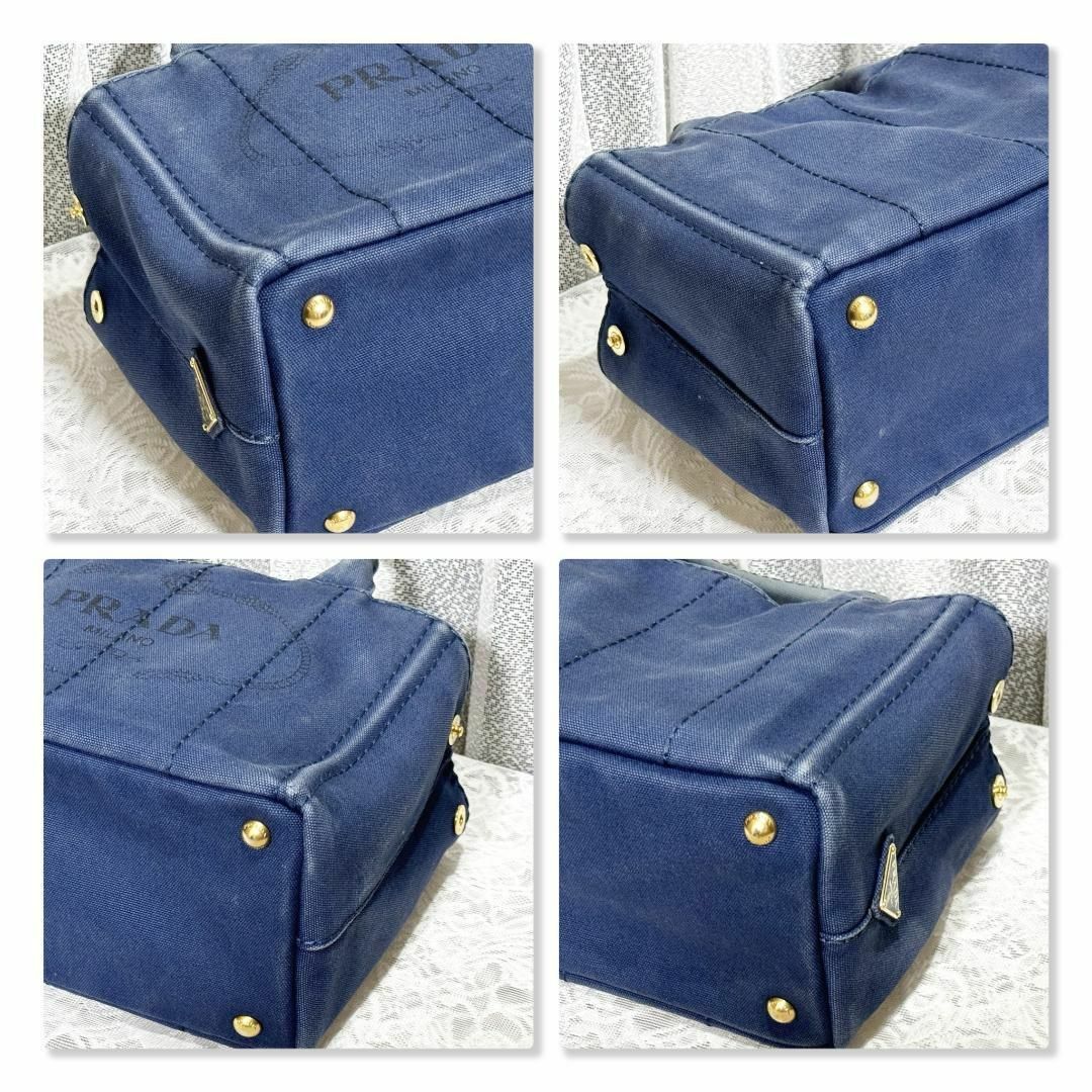 PRADA - 【美品 Gカード・保存袋付】 プラダ キャンバス カナパ PRADA - 【美品 Gカード・保存袋付】 プラダ キャンバス カナパ