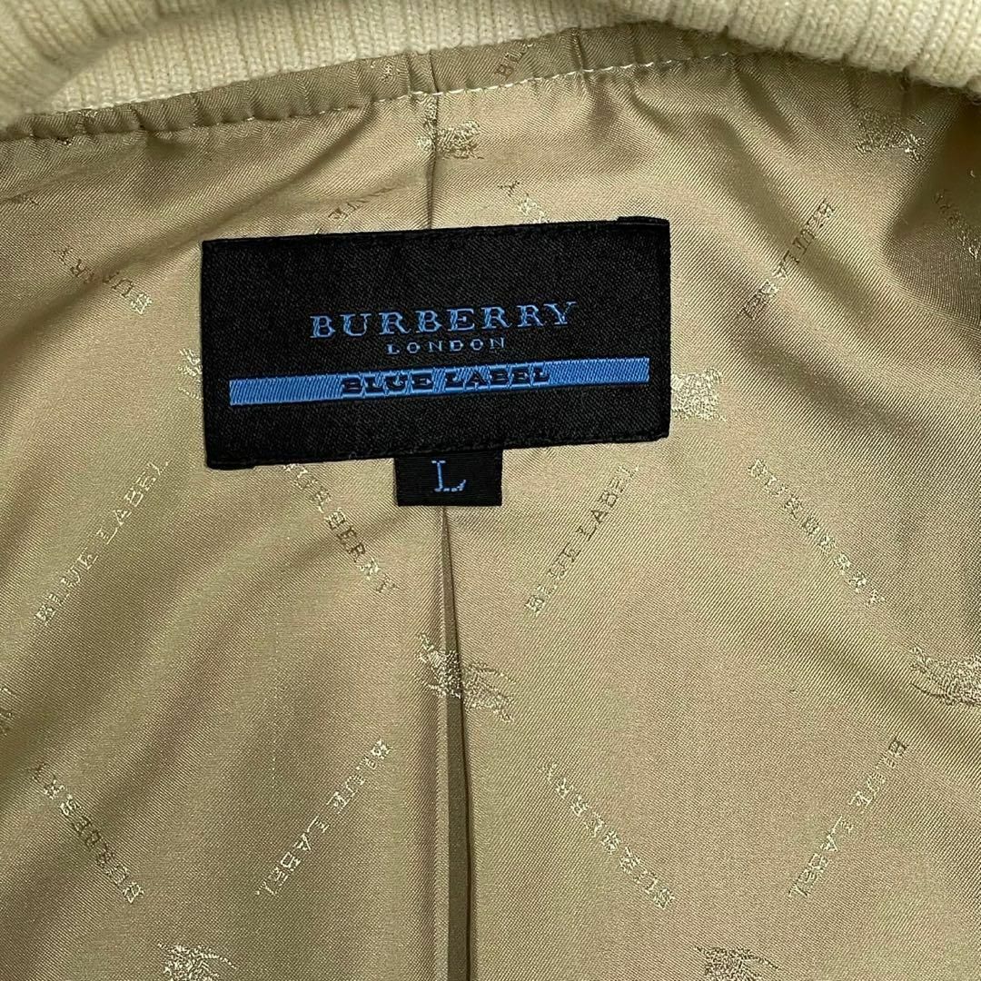 □Lサイズ Burberry バーバリー 袖レザー スタジャン イングリッシュ □Lサイズ Burberry バーバリー 袖レザー スタジャン イングリッシュ