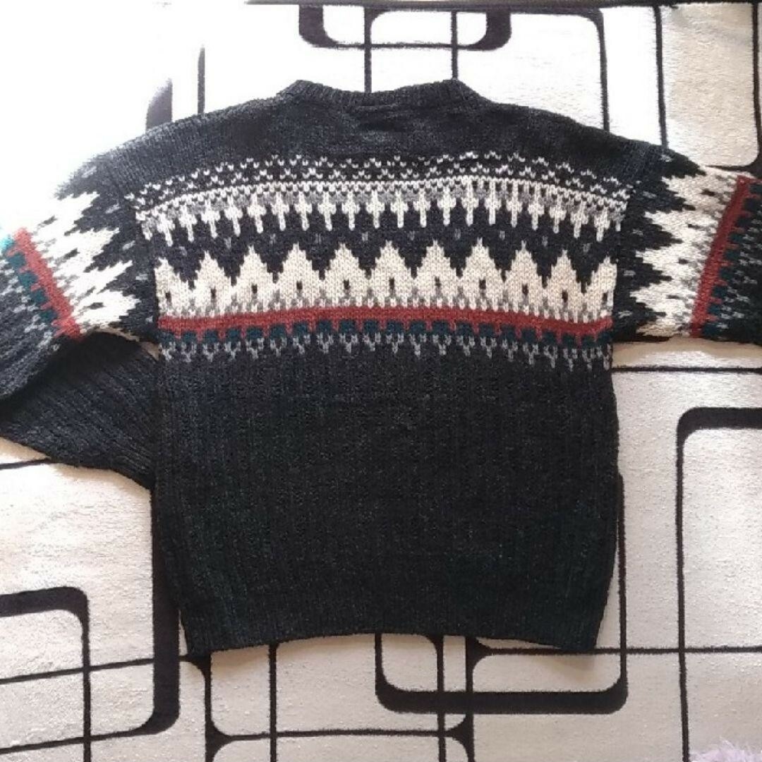海外USED】ノルディックセーター/フェアアイルニット/アラン/XL 海外USED】ノルディックセーター/フェアアイルニット/アラン/XL