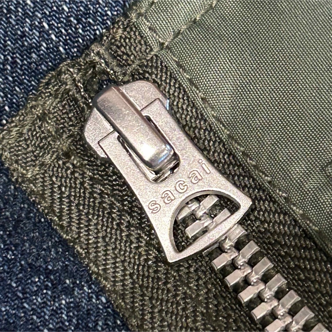 sacai SCM-022 ドッキング デニム ジャケット MA-1 サカイ sacai SCM-022 ドッキング デニム ジャケット MA-1 サカイ