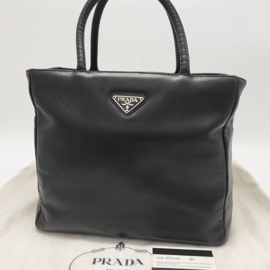 PRADA - 【未使用に近い 正規品】 プラダ トートバッグ レザー PRADA - 【未使用に近い 正規品】 プラダ トートバッグ レザー