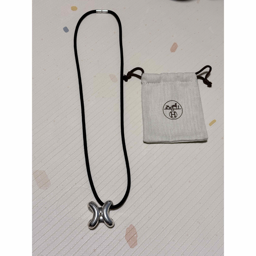 HERMES - 美品 エルメス リマ GM ネックレス ブラック 付属品 HERMES - 美品 エルメス リマ GM ネックレス ブラック 付属品