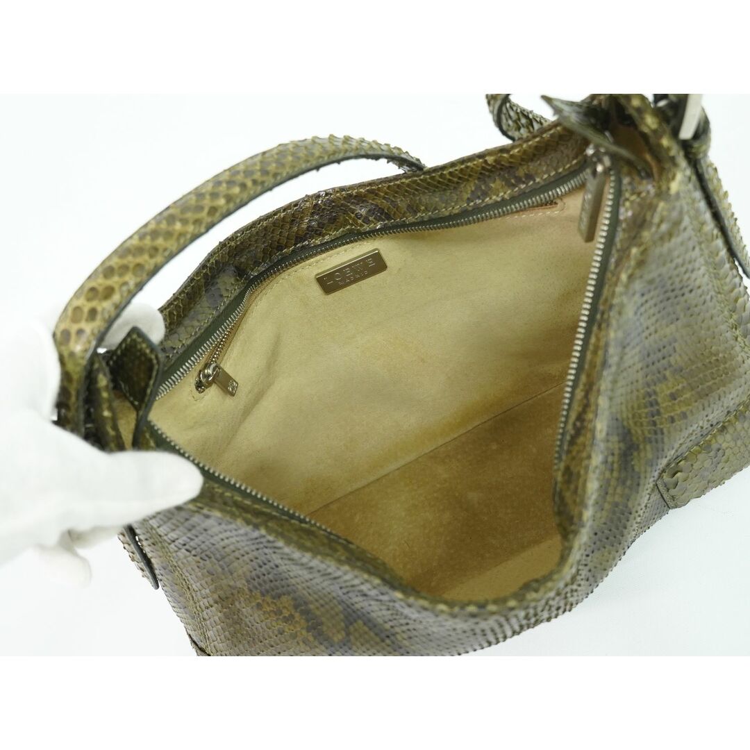 LOEWE - 本物 ロエベ LOEWE パイソン レザー ショルダーバッグ LOEWE - 本物 ロエベ LOEWE パイソン レザー ショルダーバッグ