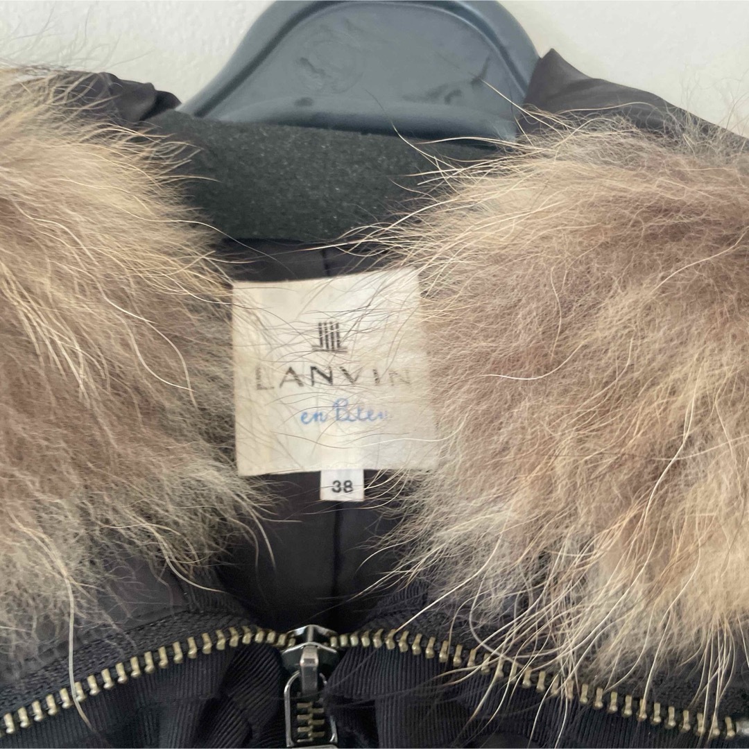 LANVIN en Bleu - LANVIN en Bleu ブラックロングダウン LANVIN en Bleu - LANVIN en Bleu ブラックロングダウン