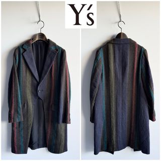 Y's - Y's 20AW パネル マルチパターン チェスターコート Y's - Y's 20AW パネル マルチパターン チェスターコート
