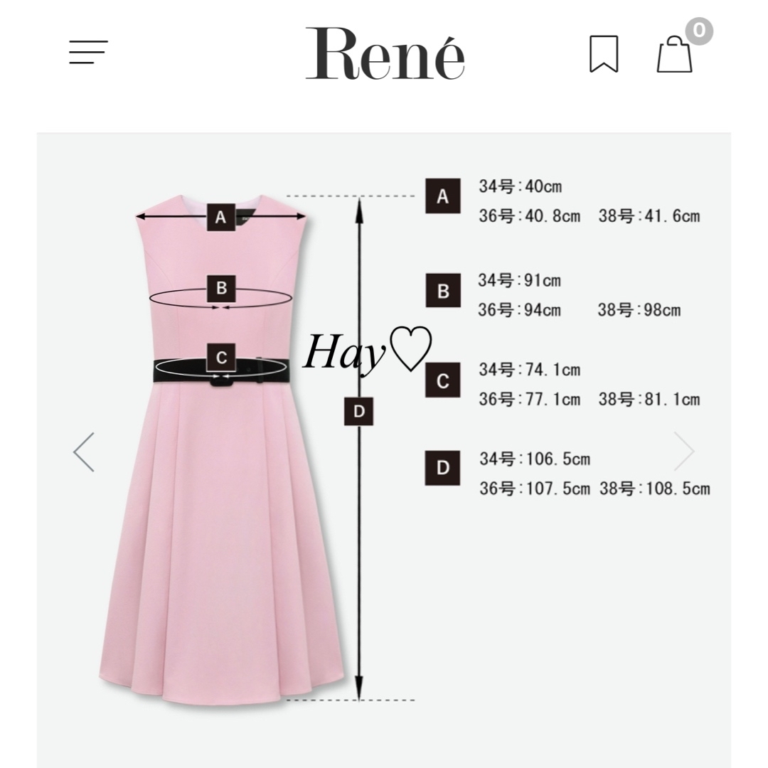 René - Rene♡ 2024年 完売フェアリーピンクF&Fワンピースの通販 René - Rene♡ 2024年 完売フェアリーピンクF&Fワンピースの通販