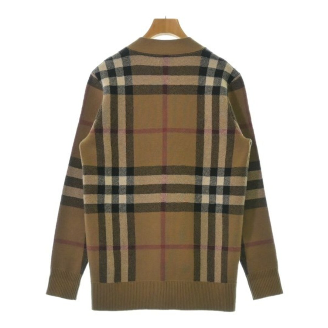 BURBERRY バーバリー カーディガン XS キャメルx黒x赤(チェック BURBERRY バーバリー カーディガン XS キャメルx黒x赤(チェック