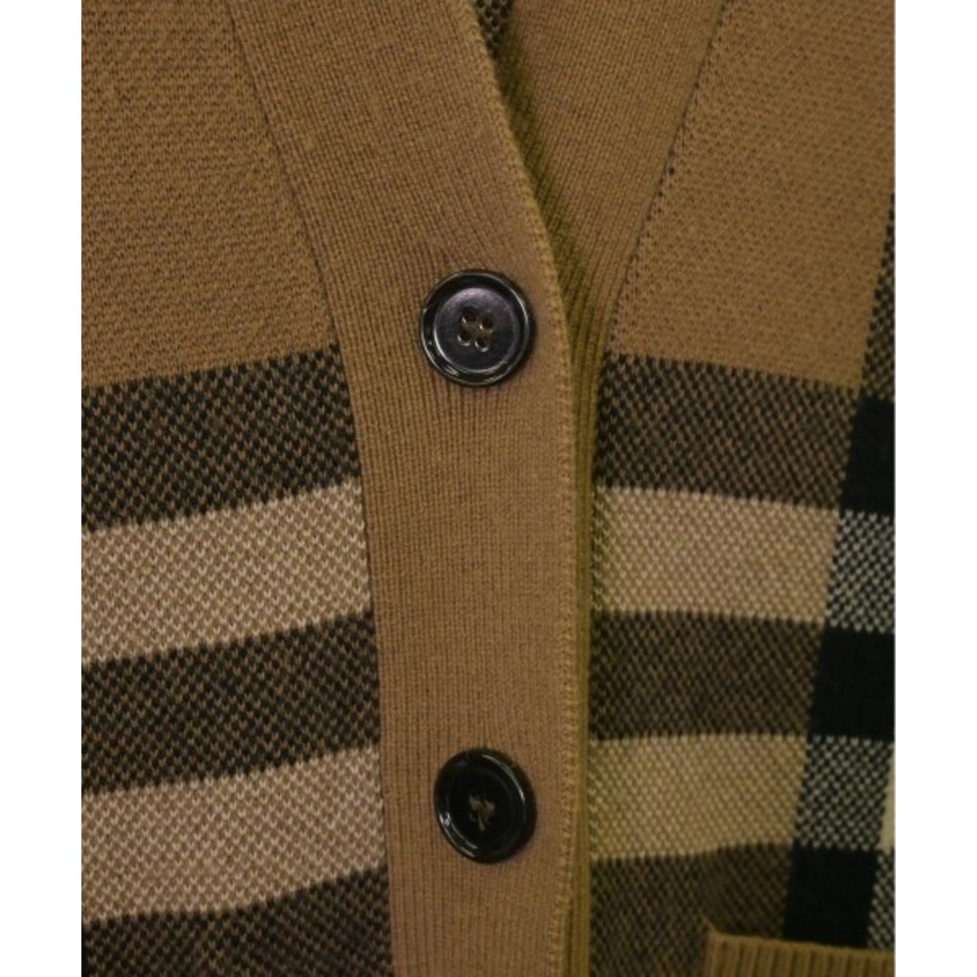 BURBERRY バーバリー カーディガン XS キャメルx黒x赤(チェック BURBERRY バーバリー カーディガン XS キャメルx黒x赤(チェック