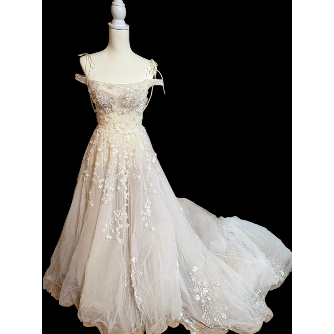 S.eri dress 広まれ アイボリー オフショルダー ウェディングドレス S.eri dress 広まれ アイボリー オフショルダー ウェディングドレス