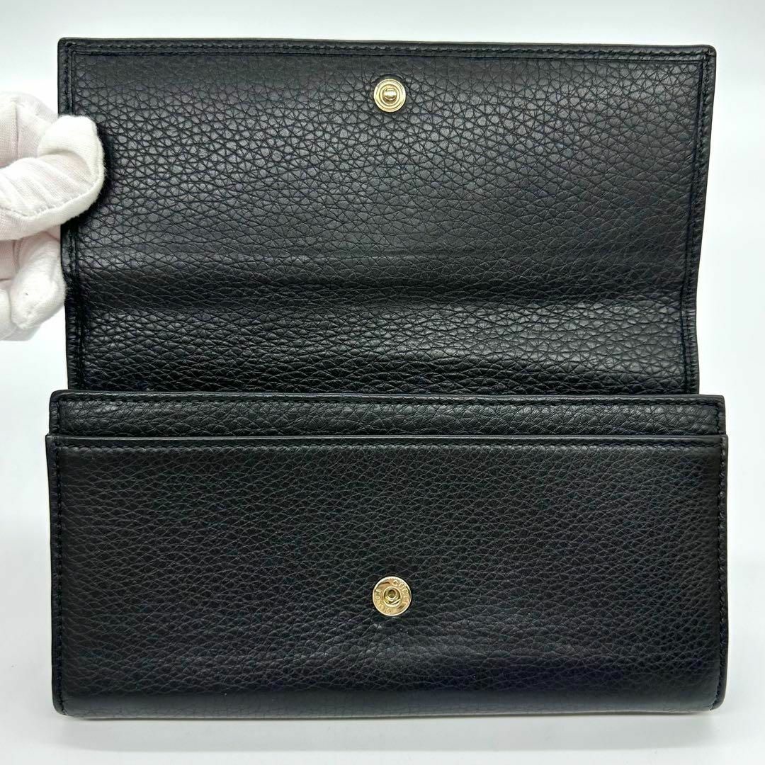 GUCCI - 極美品 GUCCI グッチ 長財布 ソーホー ブラック レザー GUCCI - 極美品 GUCCI グッチ 長財布 ソーホー ブラック レザー