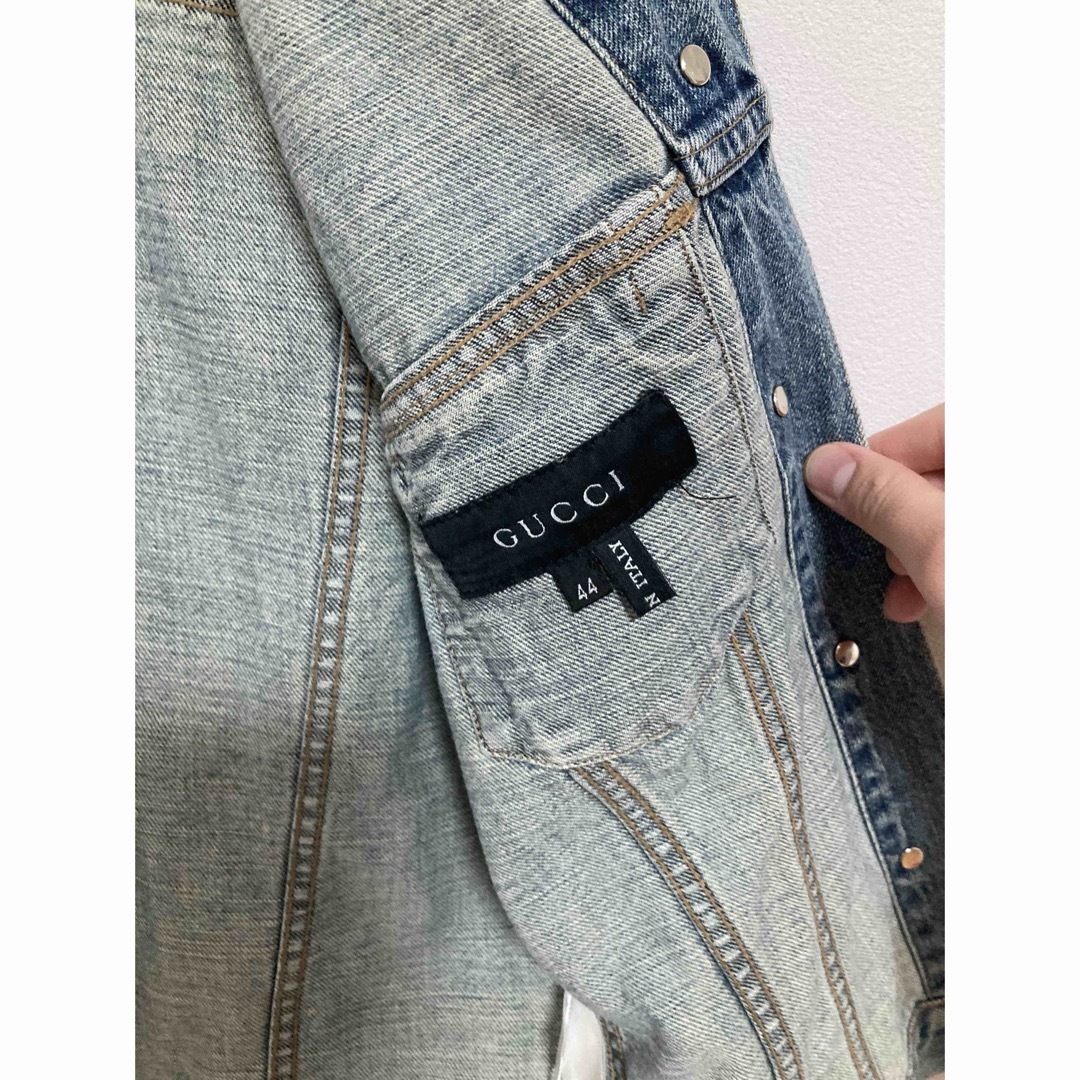 希少】GUCCI ジージャン レディース 44 デニムジャケット 希少】GUCCI ジージャン レディース 44 デニムジャケット