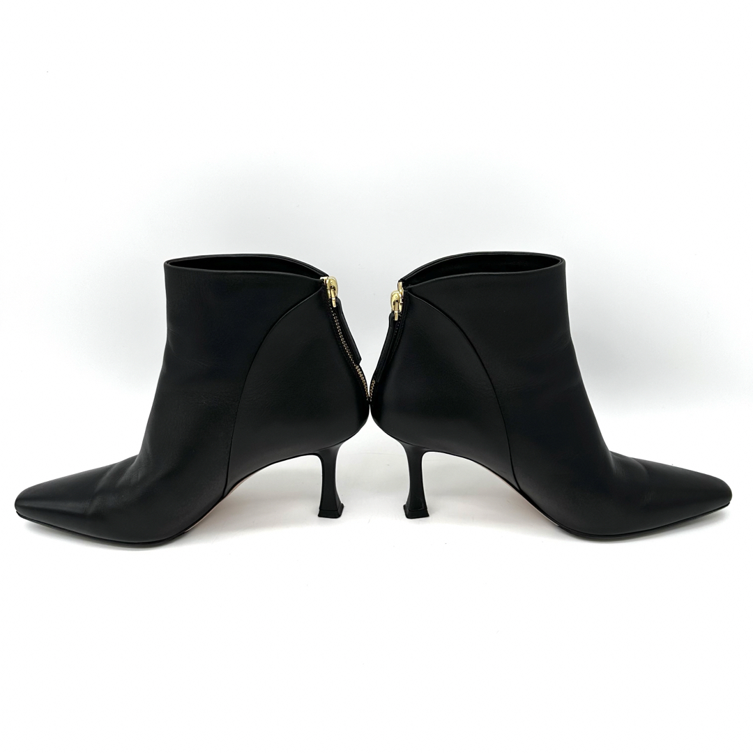 美品✨PELLICO ペリーコ バックジップブーツブラックレザーシボ革 美品✨PELLICO ペリーコ バックジップブーツブラックレザーシボ革