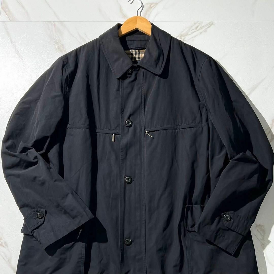 美品✨ BURBERRY LONDON ロングコート ジップアップ ノバチェック 美品✨ BURBERRY LONDON ロングコート ジップアップ ノバチェック