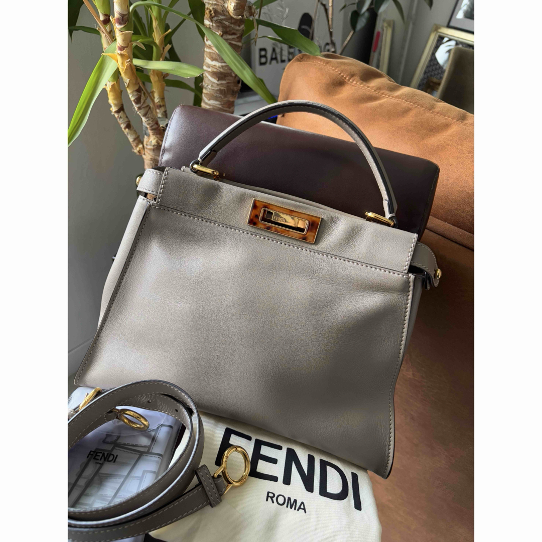 FENDI - FENDI フェンディ ピーカブー ミディアム べっこう FENDI - FENDI フェンディ ピーカブー ミディアム べっこう