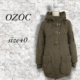 OZOC - ozoc オゾック モッズ風フーデッドコート カーキの通販 OZOC - ozoc オゾック モッズ風フーデッドコート カーキの通販