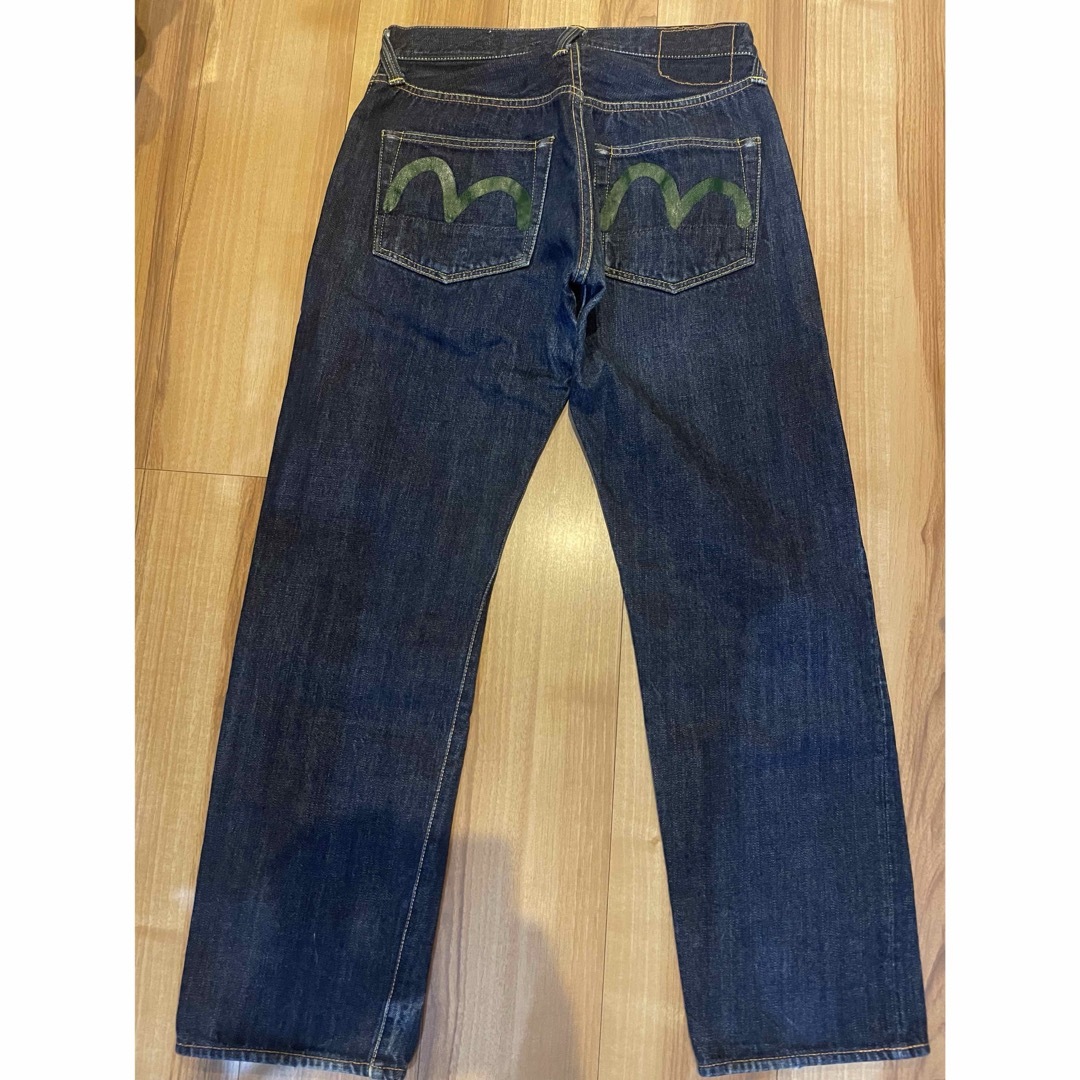 EVISU - サイズ33 NO1スペシャル 2001 緑カモメ 赤耳 エヴィス EVISU - サイズ33 NO1スペシャル 2001 緑カモメ 赤耳 エヴィス