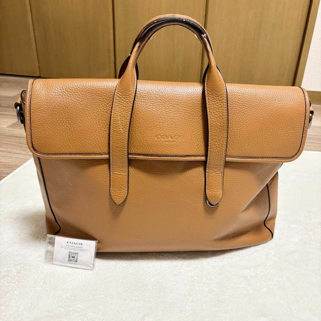 COACHコーチ ブラウン 2-wayレザー ショルダーバッグ COACHコーチ ブラウン 2-wayレザー ショルダーバッグ