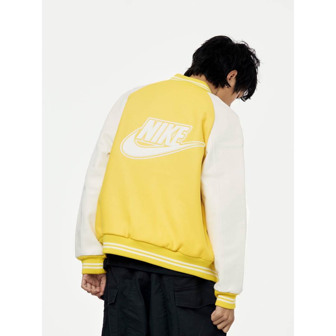 NIKE - NIGO Nike NRG Varsity Jacket Yellowの通販 by s's shop NIKE - NIGO Nike NRG Varsity Jacket Yellowの通販 by s's shop