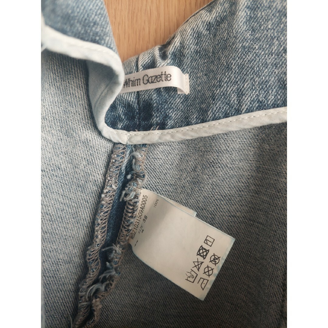 ウィムガゼット【完売】DENIM Vジャンスカ デニム ワンピース 38 ウィムガゼット【完売】DENIM Vジャンスカ デニム ワンピース 38