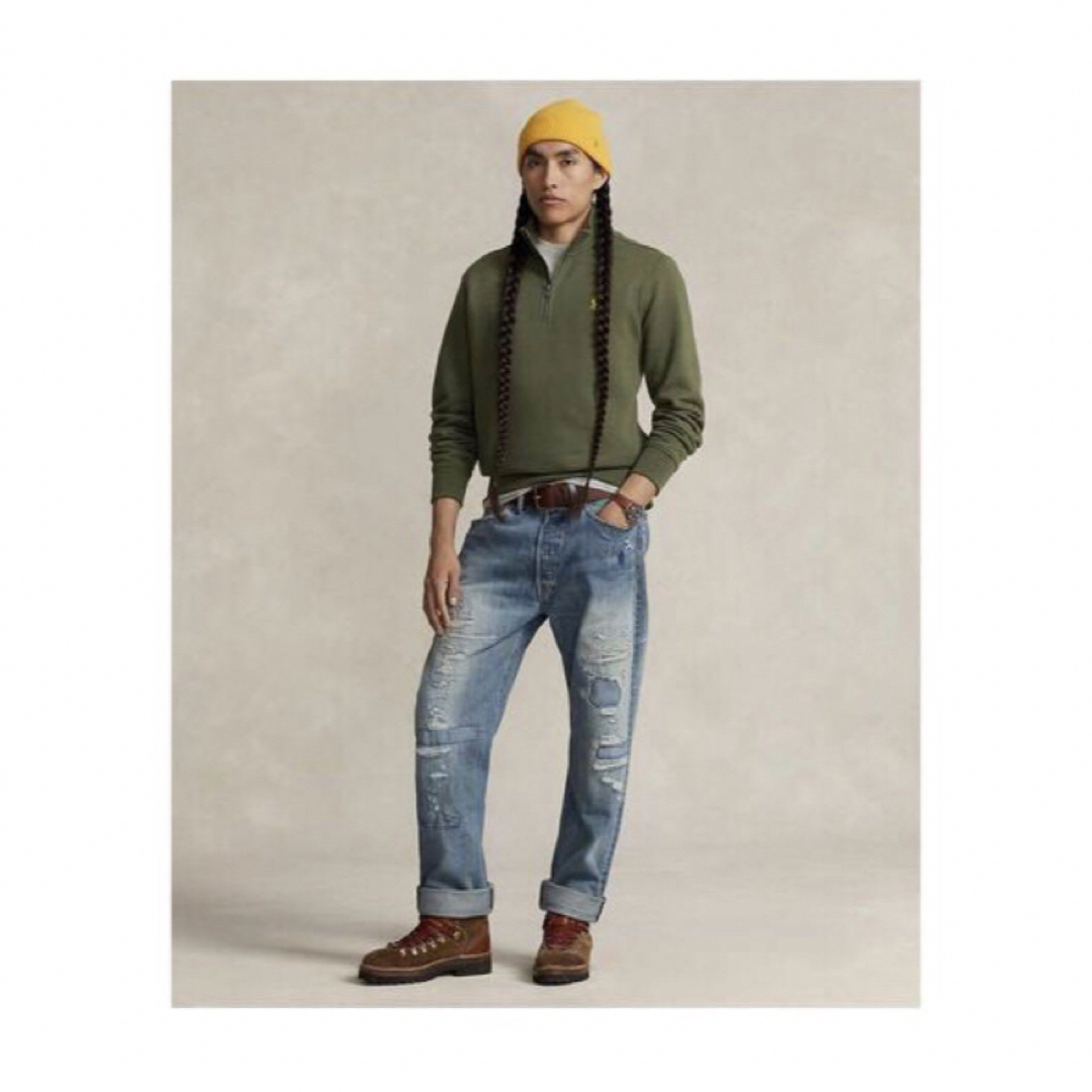 現行 RALPH LAUREN ラルフローレン ハーフジップ スウェット 裏起毛 現行 RALPH LAUREN ラルフローレン ハーフジップ スウェット 裏起毛