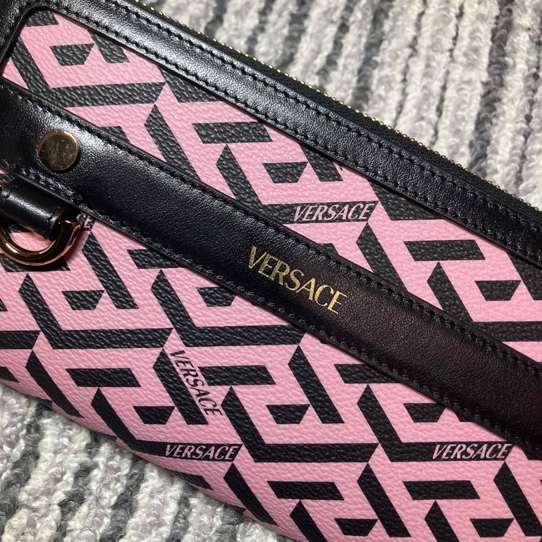 VERSACE - 【未使用品】ヴェルサーチ ラ・グレカ ラウンド VERSACE - 【未使用品】ヴェルサーチ ラ・グレカ ラウンド